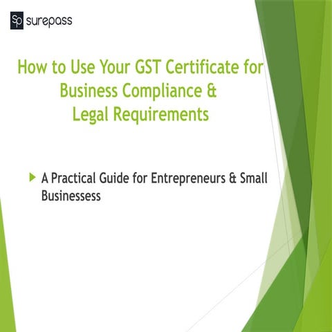 How to Use Your GST Certificate for Business Compliance & Legal ...