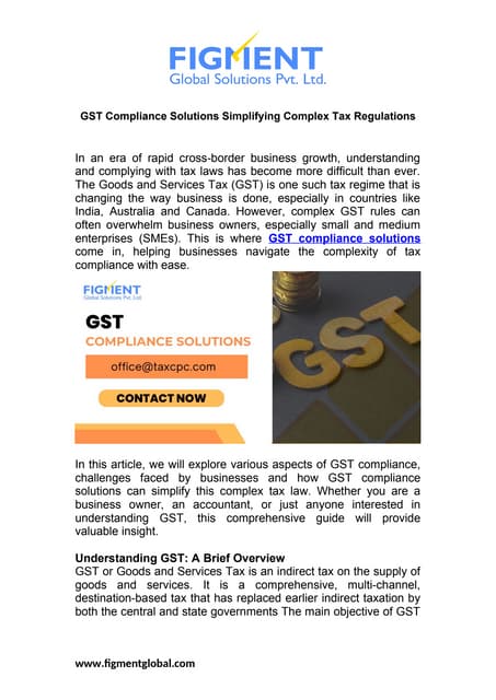 Advanced GST Compliance with Tally Prime | PPTX