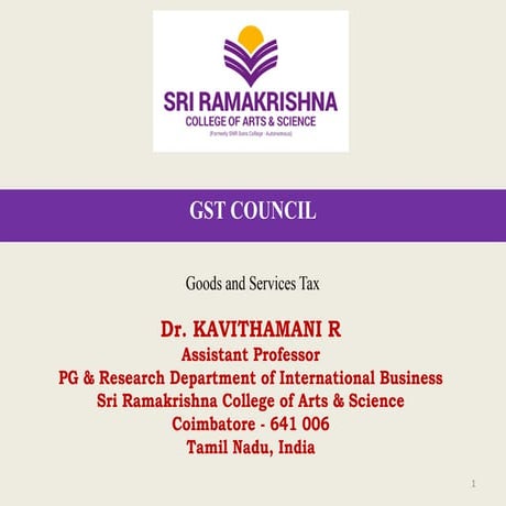 GST Council - Vision, Mission and Functions.pptx