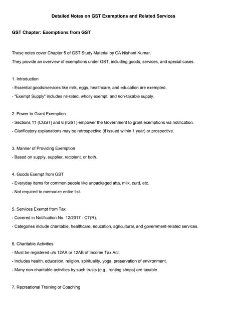 Exemptions Under GST Law at goods and services.pptx