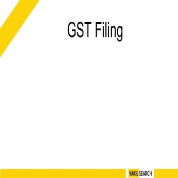 Gst Filing Online India | PPTX