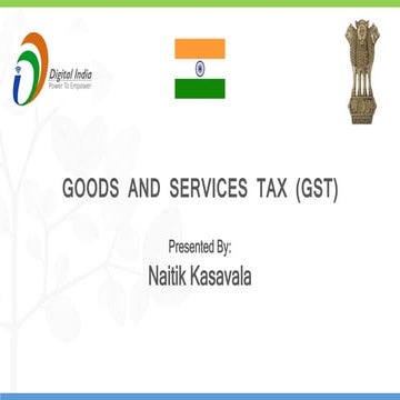 GST 2017, India | PPT