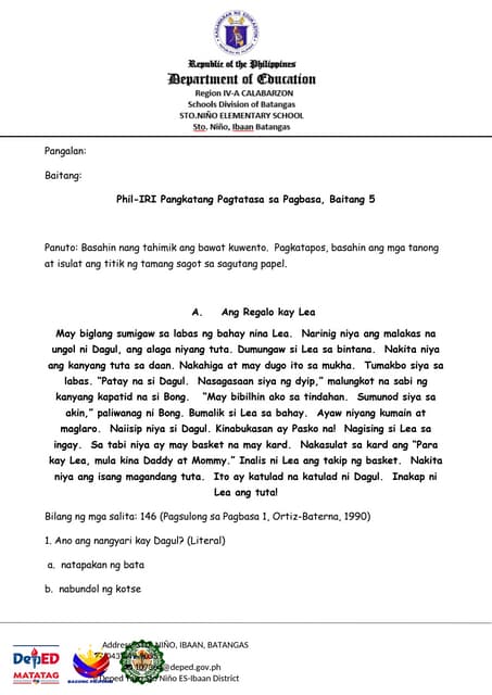 grade 6 filipino powerpoint presentation week 2 quarter 2 | PPTX