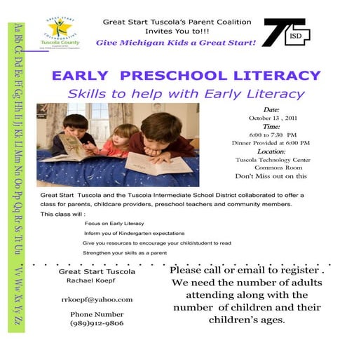Literacy Event | PDF | Daycare and Pre-School | Parenting