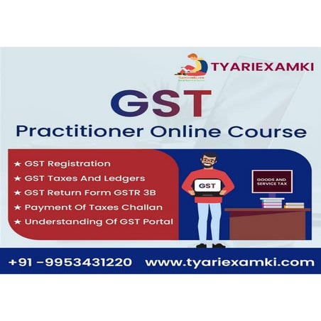 GST practitioner course with tyariexamki | PDF | Personal Taxes ...