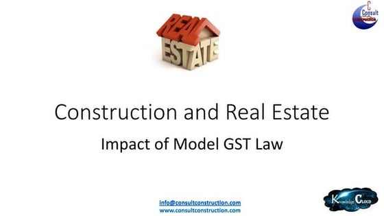 Impact of gst on real estate | PDF