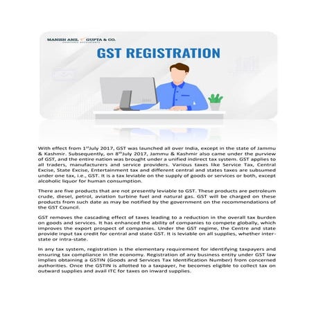 GST Registration | PDF
