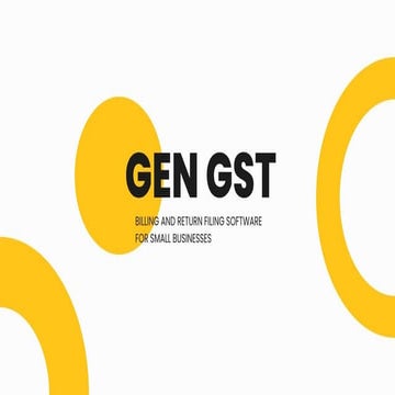Gen GST Online Software: Advantages & Packages for Taxpayers | PPT