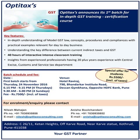 GST training 24 Nov 2016 | PDF