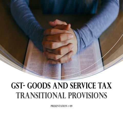 GST Transtional Provisions | PDF
