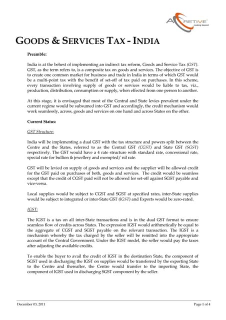 GOODS AND SERVICE TAX NETWORK (GSTN) | PPTX
