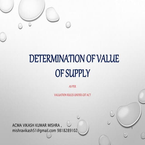 Valuation Rules-GST | PDF