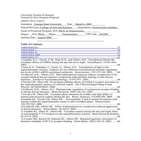 Gsu Ph D Neuroscience Proposal Bor Submission | DOC
