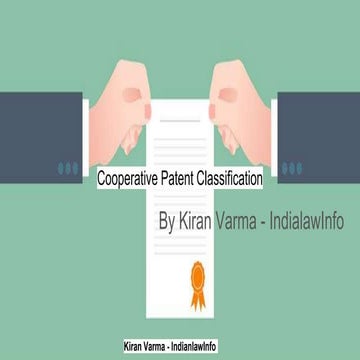 Cooperative patent classification | PPTX
