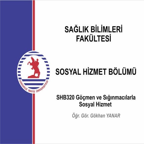 Göçmen Ve Sıgınmacılara Sosyal Hizmet Sunu 1 Pptx
