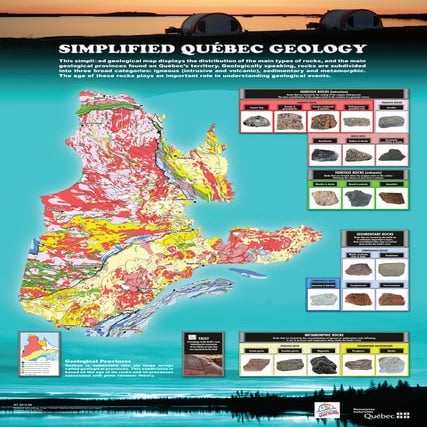 Simplified Québec Geology | PDF | Geology | Science