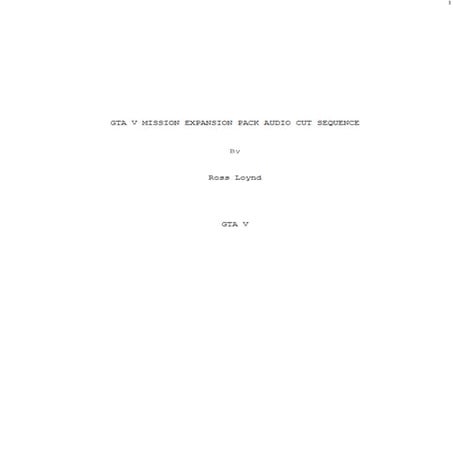 Gtav cutscene script | PDF