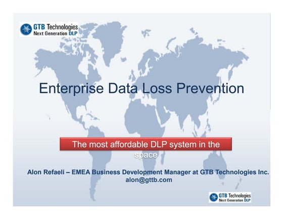 Gtb Dlp & Irm Solution Product And Deployment Overview | PPTX | Internet | Computing