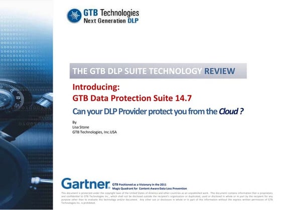 Gtb Dlp & Irm Solution Product And Deployment Overview | PPTX | Internet | Computing