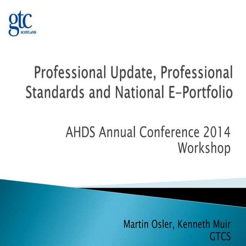 AHDS Conference November 2014 - GTCS | PPT
