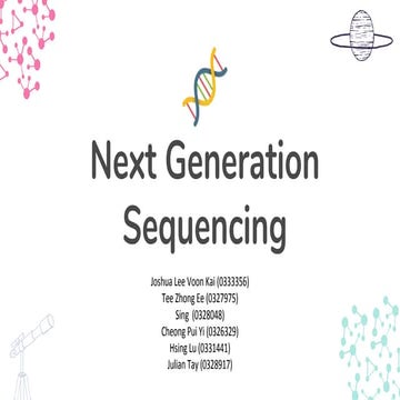 Next Generation Sequencing | PPTX
