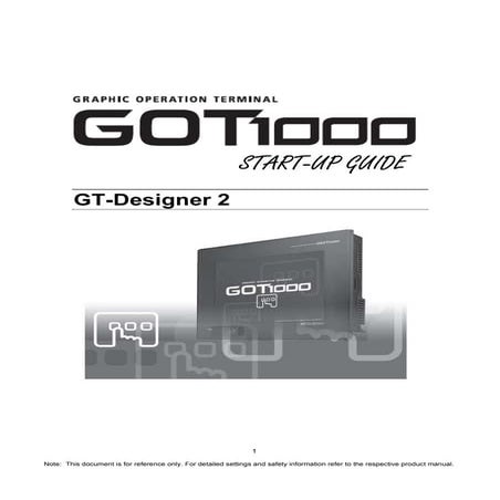 Gt designer 2 for startup guide | PDF