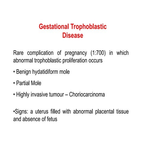 GTD Gestational trophoblastic disease in short .pptx