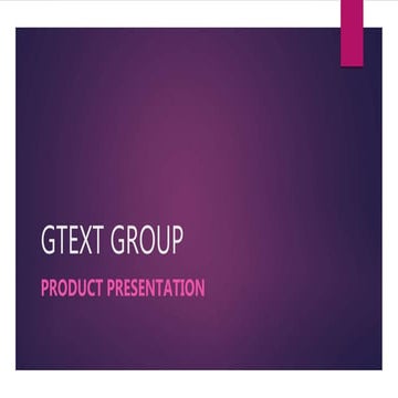 Gtext homes products presentation jan 2017 | PPTX