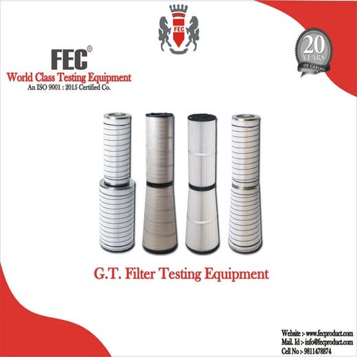 Testing/Manufacture/Gt filter testing equipment | PDF