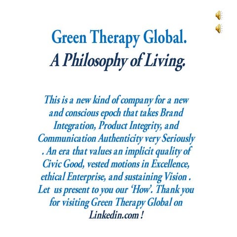Green Therapy Global | A Voyage through a Transformational Philosophy ...