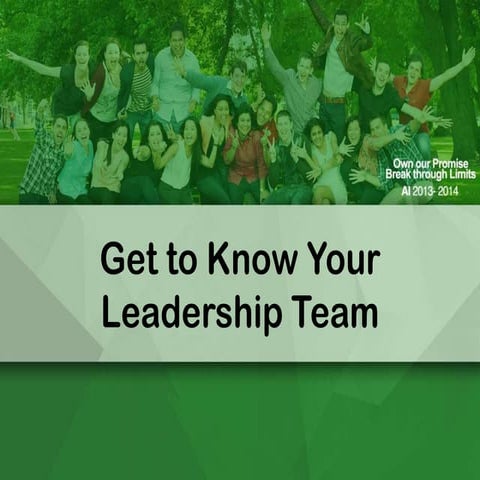 [Newie Induction] Get To Know your Leadership Team | PPTX