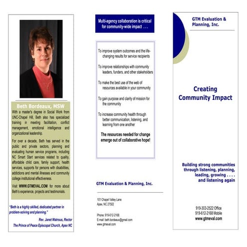 Community Development Brochure | PPT