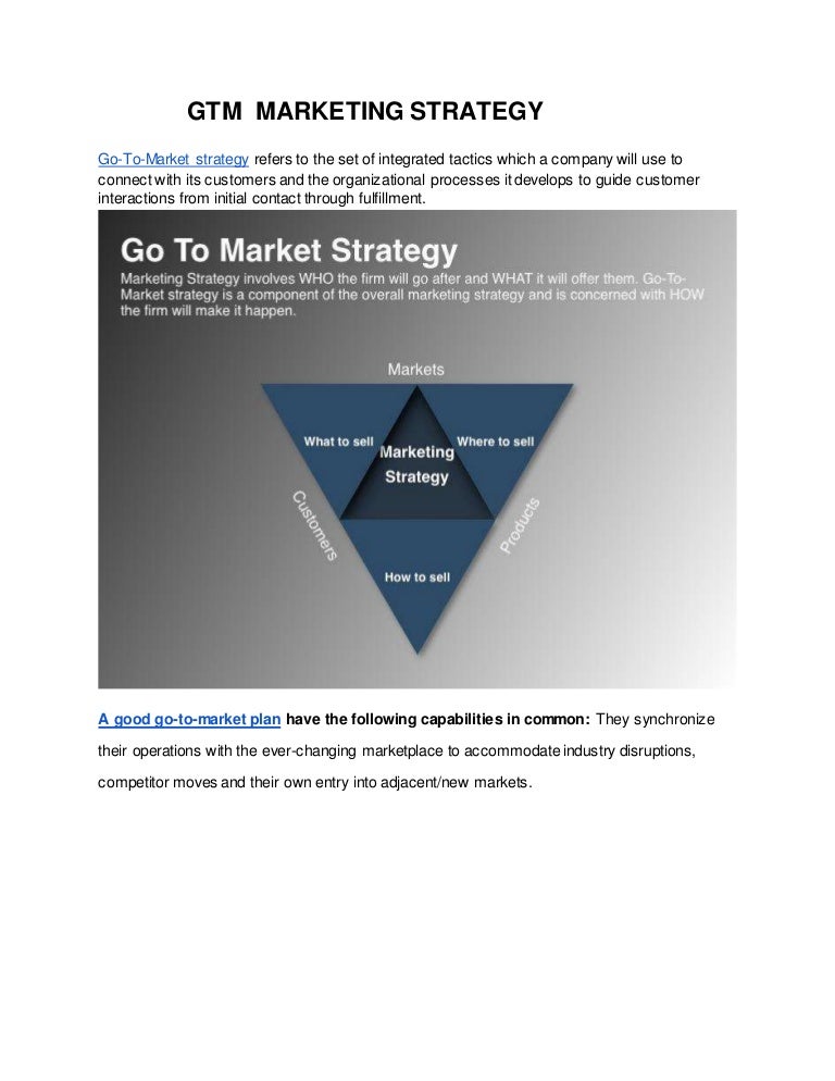 GTM Marketing Strategy