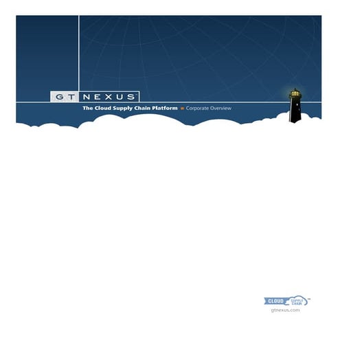 GT Nexus Corporate Brochure | PDF