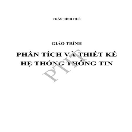 Phan tich va thiet ke he thong tin | PDF