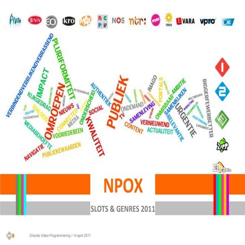 Gerard Timmer, NPO. Presentatie #NPOX Slots & Genres 2011 | PPTX