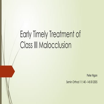 Treatment timing using GTRV in class 3 .pptx