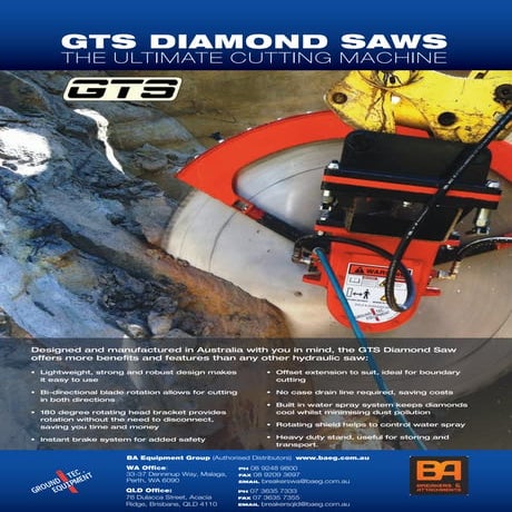 Get Ultimate Cutting Machine- GTS Diamond Saws | PDF