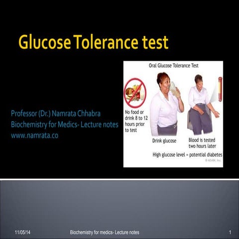 Glucose Tolerance Test | PPT