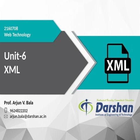 programming with xml for graduate students | PPT
