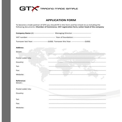 GTX Trade Application | PDF | Financial Industry | Industries