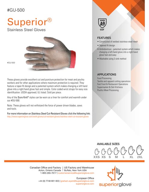 Steelcore glove-brochure | PPT