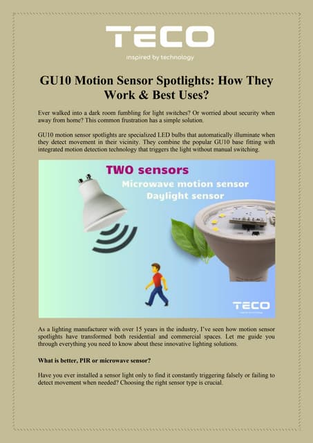Motion sensor light | Ledlightexpert.com