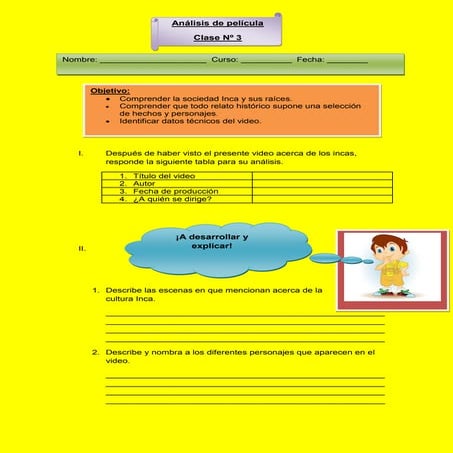 Guía analisis de pelicula | PDF | Documentary | Genres