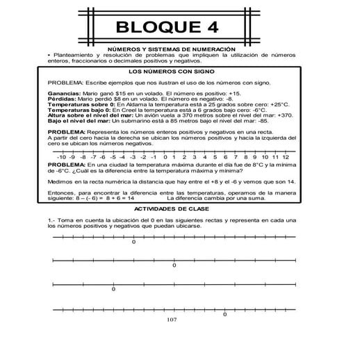Guía de clase de matemáticas primero bolque 4 | DOCX