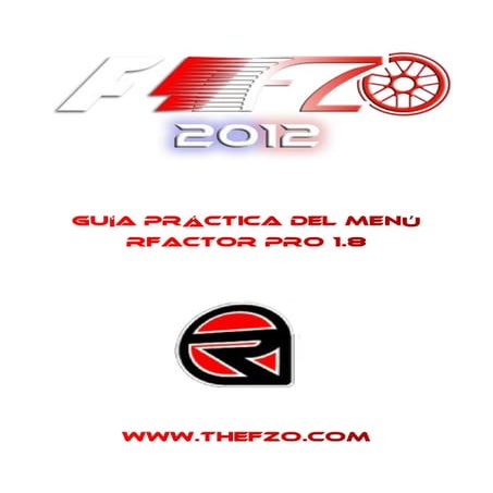 Guía del menú rFactor 1.8 pro de FZO | PDF