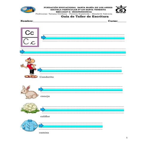 Guía de Taller de Escritura letra C..docx