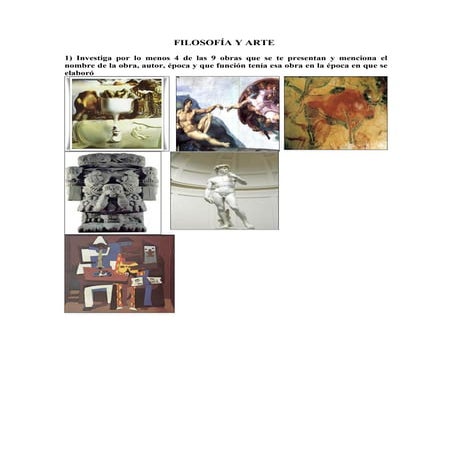 Cuestionario apreciacion al arte y la escultura | PDF