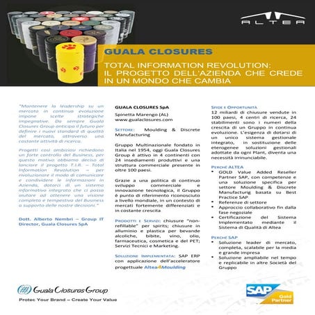 Guala sap success_story_erp | PDF