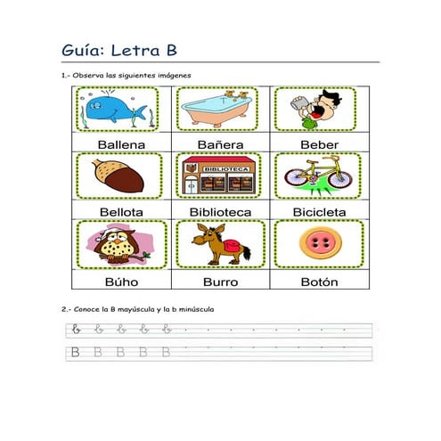 Palabras Con La Letra B